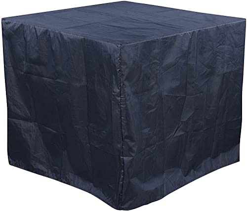 Lokingrise Fire Pit Table, 28 inch 50,000 BTU Outdoor Square Gas Fire Pit Table for Patio, Garden, Backyard(Grey) (28 Inch, Grey)