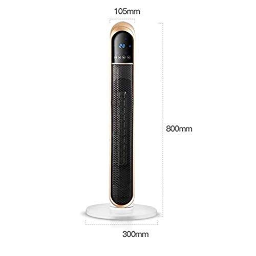 Outdoor Garden Heater Oscillating PTC Ceramic Heater - Remote Control Upright Heater Internal Oscillation 12 Hour Timer & 2 Heat Settings Thermostat and Safety Cut-Off Patio Heater