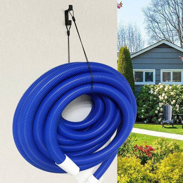 Swimming Pool Vacuum Hose Hanger, Wall Mount Heavy Duty Pool Hose Hanger Hook for Pool Hose, Garden Tools, Swimming Pool Accessories - Hold Up to 60 Feet 2ββ Hose (Hold 50 LBS), No Hose