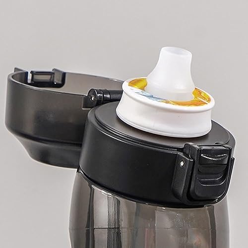 FCLMHD Flavored Pods for Flavored Water Bottle,650ML Fruit Fragrance Water Bottle with RANDOM 2 flavour pods Water Cup,for Gym and Outdoor Gift (black+2Pods)