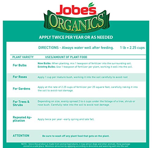 Jobe’s Organics 09326, Plant Food, Bone Meal, 4lbs