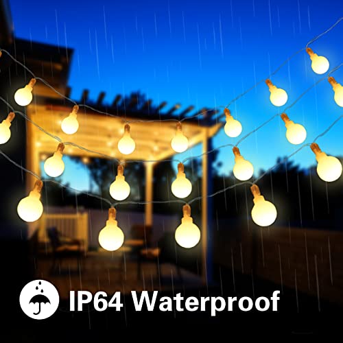Globe String Lights, 54 FT 100 LED USB Fairy Lights Plug in, 8 Modes Twinkle Lights Waterproof with Remote and Timer for Bedroom Indoor Outdoor Garden Patio Wedding Christmas Party Decor (Warm White)