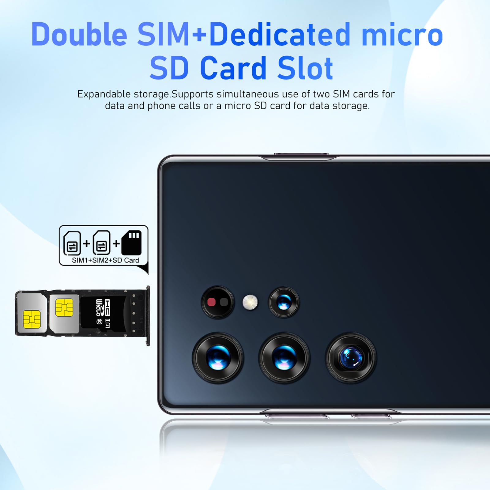 S22 Ultra Smartphone Original 7.3Inch HD Full Screen 16GB RAM 1TB ROM Unlocked Mobile Phones 7300Mah 4G/5G Network Celular Android Cell Phone,Green-1TB