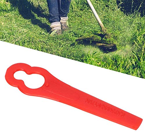 HIN 100 PCS PlasticGrass Trimmer Blade Weed Trimmer Blade 3.3" Plastic Cutters Blades Blade Suitable for STIHL polycut 2-2 FSA 45 Lawn Mower Trimmer Garden Lawn Mower Replacement Accessories Tool