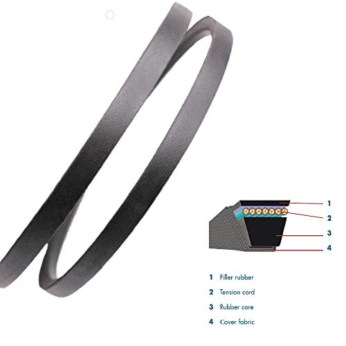 Garden Tiller Drive Belt 1/2" x 58" Replacement for Cub Ct /MTD / Troy-Bilt 954-0434 754-0434 RT60 RT65 RT65E RT65ES RT65H RTS50 FT24 RB-550
