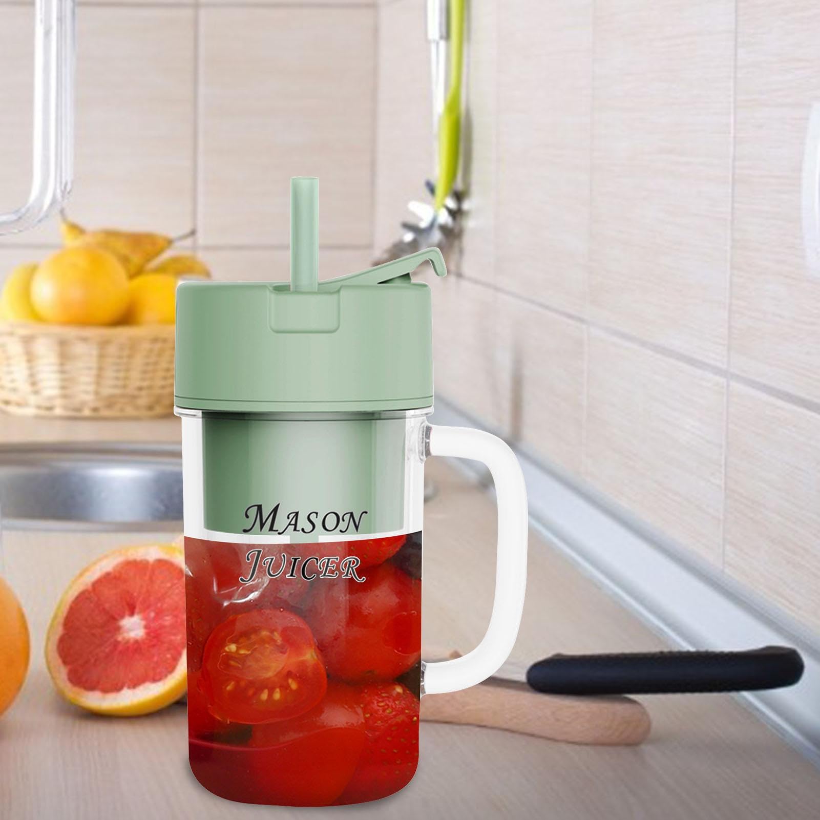 Juice Mini Cup Blender, Mini Juice Blender,3 in 1 Colors Mini Travel Juicer Blender, Electric Travel Blender with Straw,3000mah Rechargeable Mini Juice Blender, Blender Juicer Cup for Gym & Outdoor