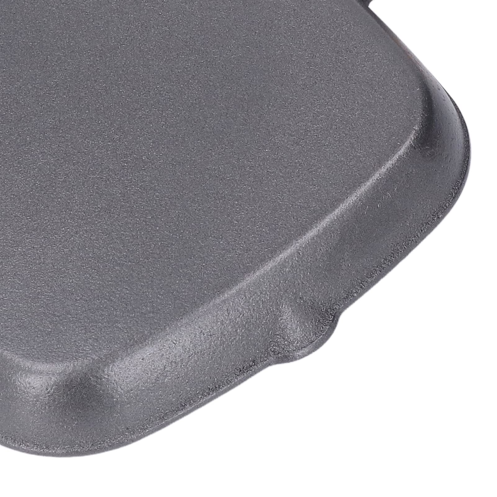 REUIQU Grill Pan, Square Cast Iron Grill Pan Steak Pan with Nonstick Surface, Sear Ridges and Wooden Handle, Multipurpose Prevents Stick Quadrate Steak Pan for Bacon Steak Onion
