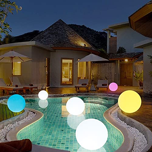 Light Ball LED Garden Swimming Pool Floating Light Light Landscape Aquarium Accessories Coloring Book Animals Children (White, One Size)