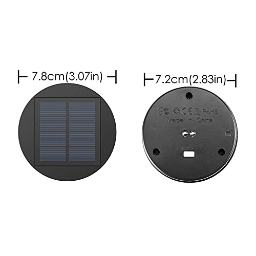 (2 Pack)Solar Light Replacement Top Parts for Outdoor Hanging Lantern LED Solar Panel Lantern Lid Lights , Lantern Light Replacement , Outdoor Solar Replacement Parts , Garden Patio Decor