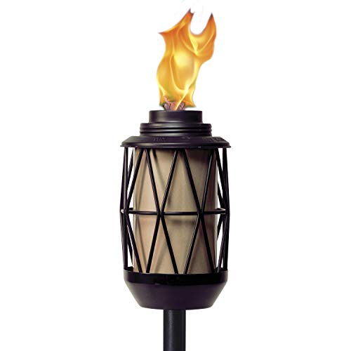 Tiki Brand BiteFighter Wire Metal Torch, 64.25 Inch, Modern Bronze and Black