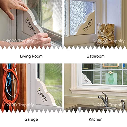 Trappify Sticky Fly and Moths Traps for Home Pest Control - Fly, Gnats, Moths and Other Flying Insects Killer with Extra Sticky Adhesive Disposable Fly and Moths Catcher - 28 Traps