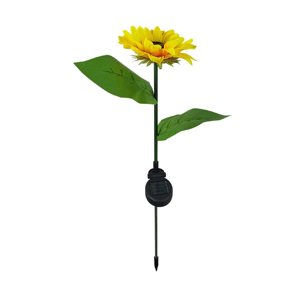 CENGNIAN 26in Sunflower Flower Solar Lights, Solar Fairy Lights Decor Fence Landscape Patio Yard Walkway, Landscape Stake Light for Yard, Pathway, Patio Decor, Solar Lights for Outside