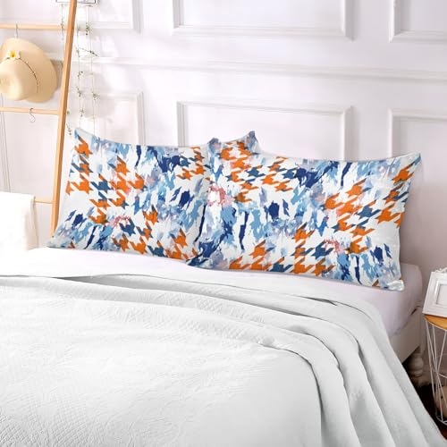 Camouflage Pillowcase for Hair and Skin Body Pillow Cover Long Pillow Case 20"X 54" Body Pillow Pillowcase with Zipper for Sleeping