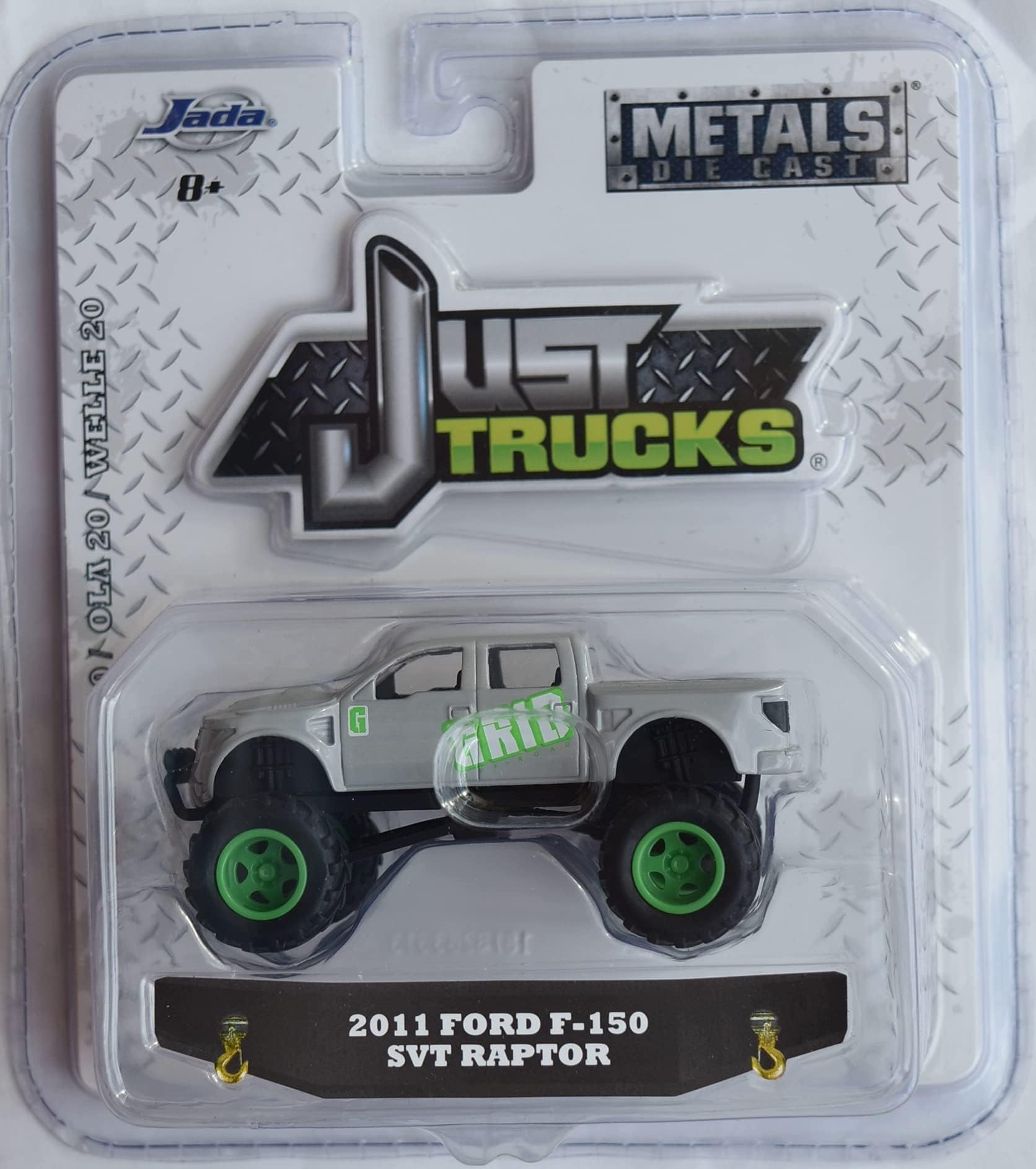 Jada Just Trucks 2011 Ford F-150 SVT Raptor, Wave 20 [Gray] 1:64 Scaled