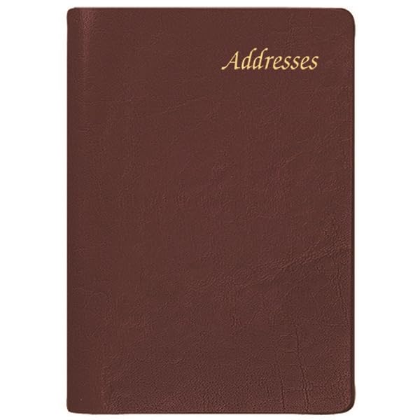Mini Pocket Telephone Address Book, Fits In Wallet, Burgundy, 2.25 x 3.25