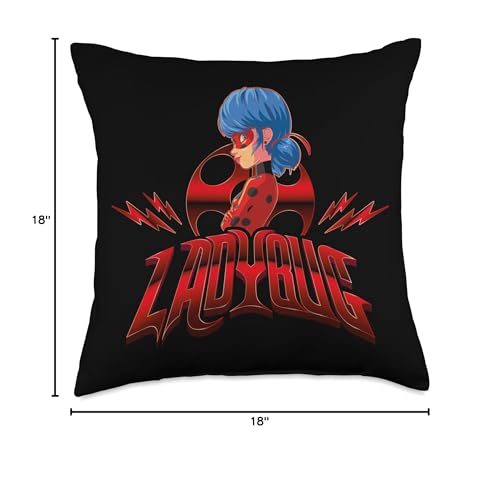 Miraculous Ladybug Glam Rock LB Throw Pillow