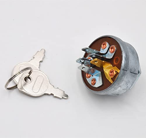 Craftsmen Riding Lawn Mower Ignition Switch with 3 Position 2 Keys 5 Terminals STD365402 24688 725-0267 925-0267 21064 42106