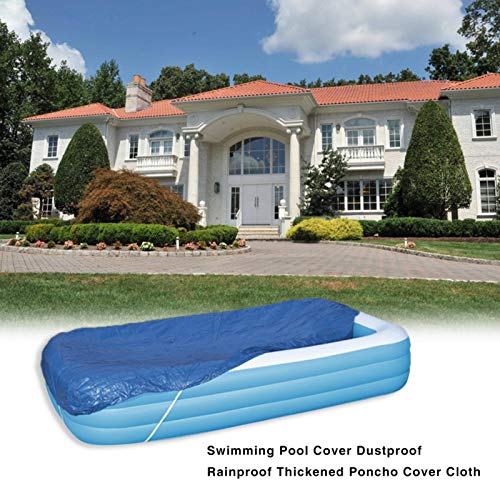 No-Branded GUANGLU Swimming Pool Cover Rectangular 120x72x22 in Inflatable Pool Cover Cloth UV-Resistant for Garden Outdoor Paddling Family Pools Protector