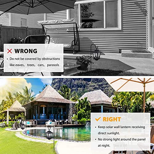 37.4 Inch 2 Pack Metal Hanging Solar Pathway Lights 20 Lumen, Aluminum Solar LED Lights Anti-Frost Waterproof with 2 Shepherd Hooks Outdoor Decorative,Edison LED Bulb