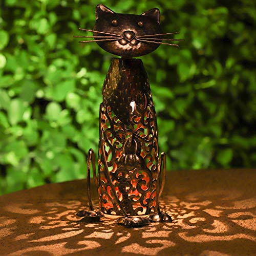 Cat and Dog Solar Garden Decor LED Lights, Nature's porter Outdoor Lights for Yard Patio Lawn Landscape Pathway Decorations, Wonderful Gift for Friends