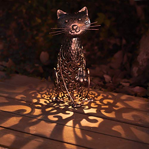 Cat and Dog Solar Garden Decor LED Lights, Nature's porter Outdoor Lights for Yard Patio Lawn Landscape Pathway Decorations, Wonderful Gift for Friends