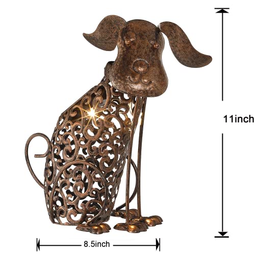 Cat and Dog Solar Garden Decor LED Lights, Nature's porter Outdoor Lights for Yard Patio Lawn Landscape Pathway Decorations, Wonderful Gift for Friends
