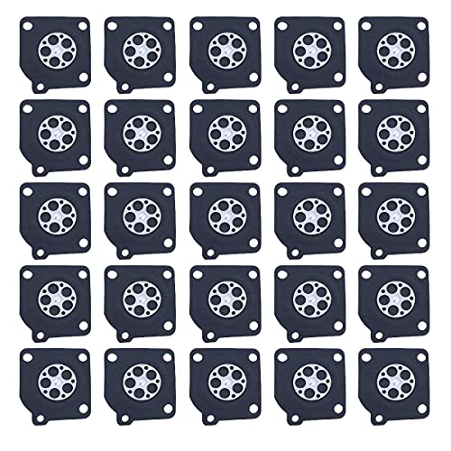 Adefol A015006 Carburetor Metering Diaphragm 25 pcs Replacment parts for ZAMA C1-M2B C1S-E1 C1S-E2 C1S-H4A C1S-H4B C1S-H4C C1S-H8 C1S-H8A C1S-K1D C1S-S3 Garden Power Tools
