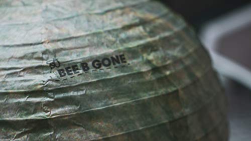 Bee B Gone Hanging Wasp Nest Decoy - 3 Packs - Easy Fake Hive Deterrent for Outdoors