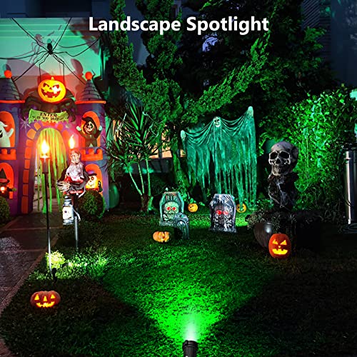 OurLeeme Spot Lights Outdoor - 3W LED Lawn Garden Flood Light Waterproof Landscape Lighting Low Voltage Landscape Lights Spotlights for Yard Green Light AC 85-265V