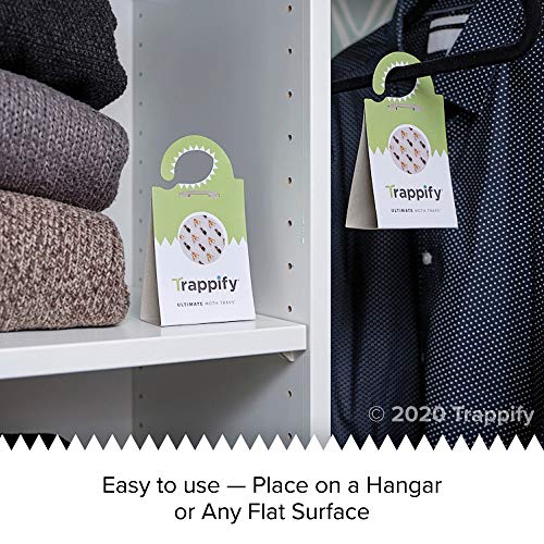 Trappify Sticky Gnat and Fly Traps for Home Pest Control - Fly, Gnats, Moths and Other Flying Insects Traps with Extra Sticky Adhesive - Disposable Fly, Gnat and Moths Catcher - 18 Traps