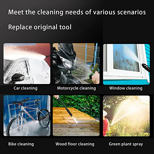 21V Cordless Pressure Washer with Accessories Portable Electric Mini Power Washer for Cars Gardens Terraces Windows Cleaning Works