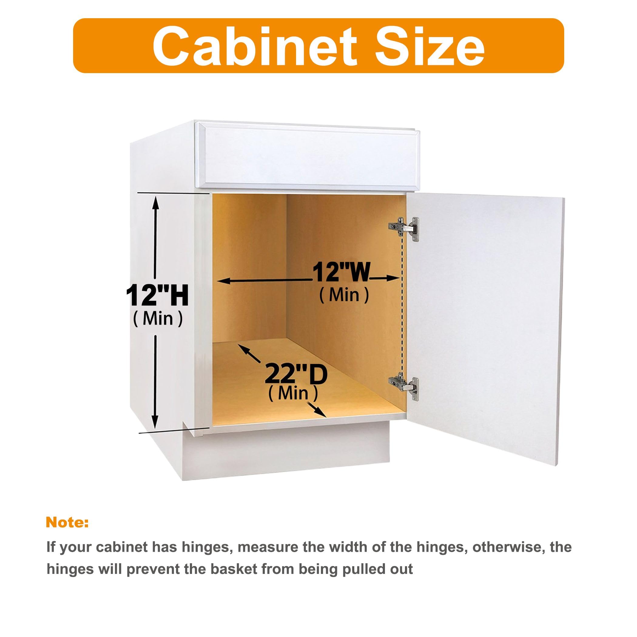 ROOMTEC Slide Out Pan and Pot Lid Organizer for Cabinet, Kitchen Pull Out Pot Lid Rack Pantry Cutting Board Bakeware Cookware Holder - 11in. W x 21in. D - Chrome