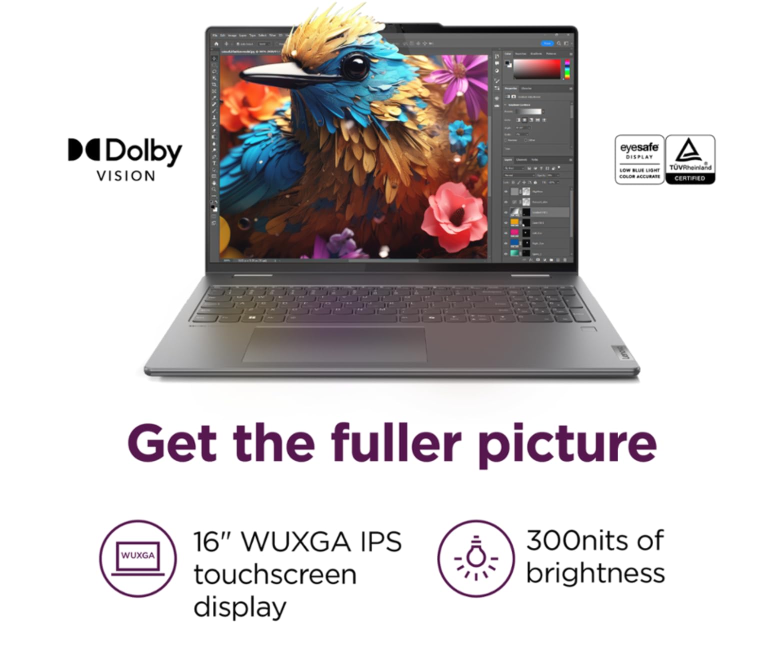 Lenovo 2024 Yoga 7i 2-in-1 Slim Laptop, 16" WUXGA Touchscreen, Ultra 7 155U (Beats i7-1335U), Backlit KB, FP Reader, Thunderbolt 4, TÜV, Win11Pro, w/AI Copilot & Stylus Pen(16GB RAM|1TB SSD)