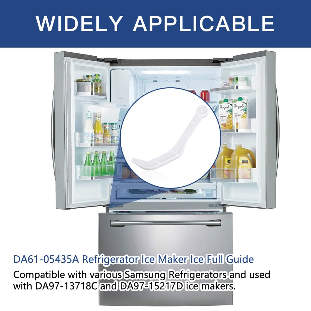 DA61-05435A Refrigerator Ice Maker Ice Full Guide, Shut Off Level Arm Replacement Part fit for Samsung Refrigerators