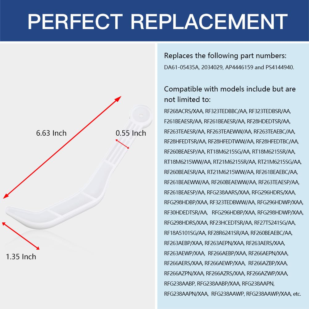 DA61-05435A Refrigerator Ice Maker Ice Full Guide, Shut Off Level Arm Replacement Part fit for Samsung Refrigerators