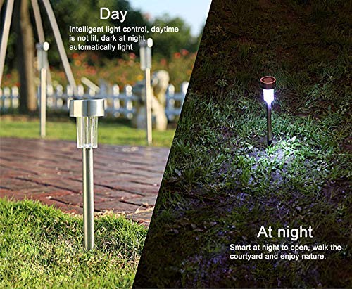 CLEVER GARDEN Outdoor Solar Lights, Upgraded Waterproof Solar Powered Landscape Spotlights Patio Decoration, 12 Pack
