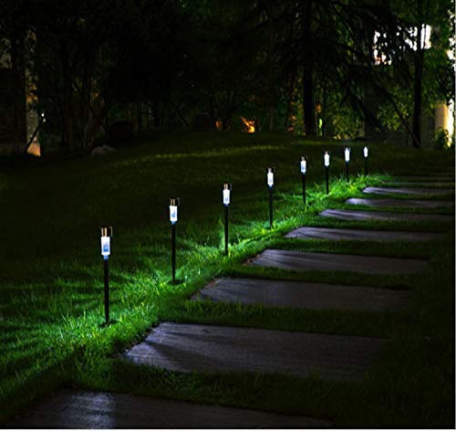 CLEVER GARDEN Outdoor Solar Lights, Upgraded Waterproof Solar Powered Landscape Spotlights Patio Decoration, 12 Pack