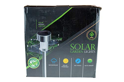 CLEVER GARDEN Outdoor Solar Lights, Upgraded Waterproof Solar Powered Landscape Spotlights Patio Decoration, 12 Pack