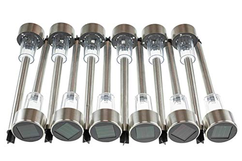 CLEVER GARDEN Outdoor Solar Lights, Upgraded Waterproof Solar Powered Landscape Spotlights Patio Decoration, 12 Pack