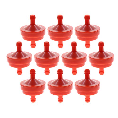 AUTOKAY Lawn Mower 1/4" Inline Gas Fuel Filter Replacement for Briggs Stratton 298090 298090S Toro 42-5240 56-6360 John Deere AM107314 LG298090 LG298090S PT4265 Pack of 10