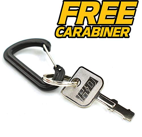 HD Switch Starter Ignition Switch Replaces Husqvarna Jonsered AYP Craftsman Dixon 539107541 107541 583068901 - Includes 1 Umbrella & 1 Steel Key & Free Carabiner
