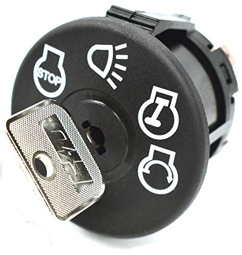 HD Switch Starter Ignition Switch Replaces Husqvarna Jonsered AYP Craftsman Dixon 539107541 107541 583068901 - Includes 1 Umbrella & 1 Steel Key & Free Carabiner
