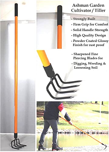 Garden Cultivator (2 Pack)β Sturdy Hand Tiller/Cultivator β Heavy Duty Blade for Digging, Loosening Soil and Weeding β Equipped with Rubber Grip Handle for a Strong Hold β Rust Resistant