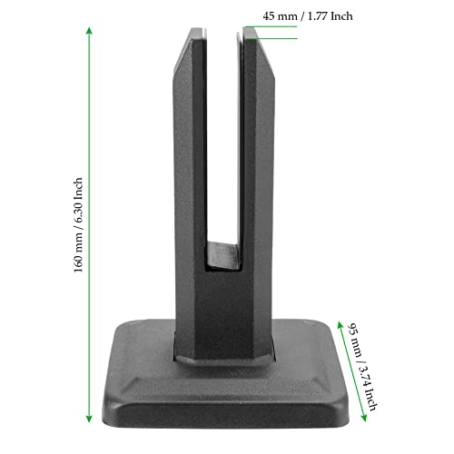 HEIHAK 2 Pack Glass Fence Clamp, Stainless Steel Glass Spigots Pool Railing Clamp for Stairs Balcony Garden Deck Handrail, Suitable for 8-12 mm Glass