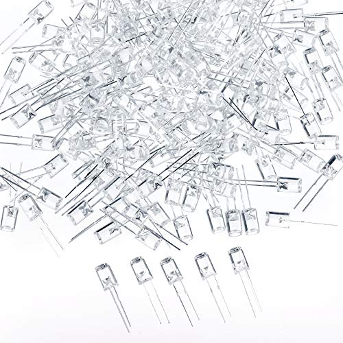 Mudder 180 Pcs LED 5mm Christmas String Lights Replacement Bulbs Energy Efficient LED Halloween Wire Light Set Connectable Home Decor Light Bulb for Festival Patio Garden Wedding Holiday (Warm White)