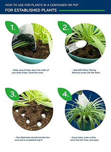 Arizona Agriculture Supply Water Storing Crystals, Fixes Both Over and Underwatering for Indoor and Outdoor Plants. Tested in Arizona Summer Heat, and Proven to Work.