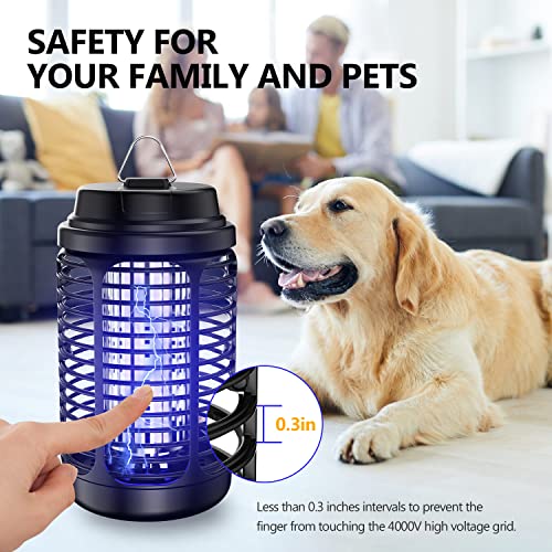 Bug Zapper Outdoor, Mosquito Zapper with Dusk to Dawn Light Sensor, 18W Electric Fly Zapper, Waterproof Mosquito Killer, Mosquito Repellent Outdoor, Fly Trap for Home, Garden, Outdoor Mosquito Control