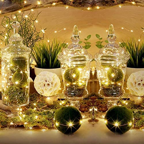 ECOWHO Solar String Lights Outdoor, 72ft 200 LED Solar Powered Fairy Lights Waterproof Decorative Lighting for Patio Garden Yard Party Wedding (Warm White,1Pack)