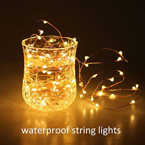 ECOWHO Solar String Lights Outdoor, 72ft 200 LED Solar Powered Fairy Lights Waterproof Decorative Lighting for Patio Garden Yard Party Wedding (Warm White,1Pack)