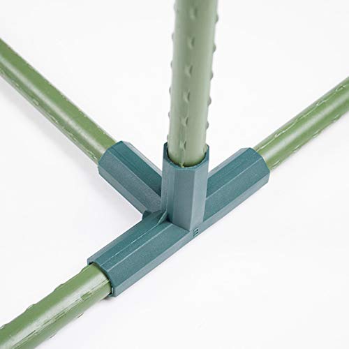 SANGDA Gardening Frame Connector, 30 Pcs 16mm Plastic Greenhouse Frame Furniture Connectors Plant Stakes Fencing Pipe Joint for Flower Stands and Greenhouse Frames Construction